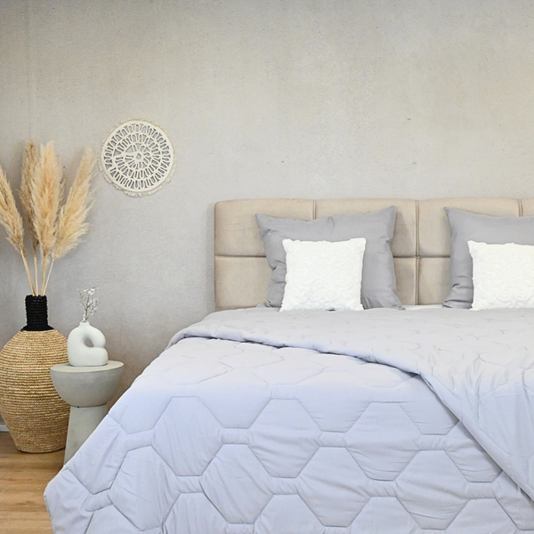 HappyDuvet Grey - Adjustable 4 seasons coverless duvet