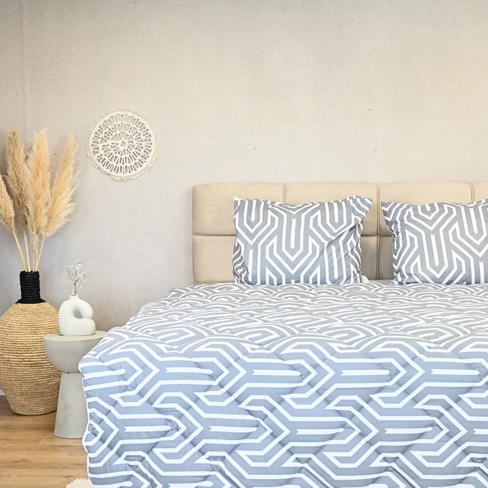 HappyDuvet Mechano - 100% Cotton all season Coverless duvet